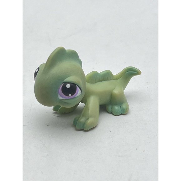 Hasbro | Toys | Littlest Pet Shop Lps Iguana Lizard Green Purple Pink ...